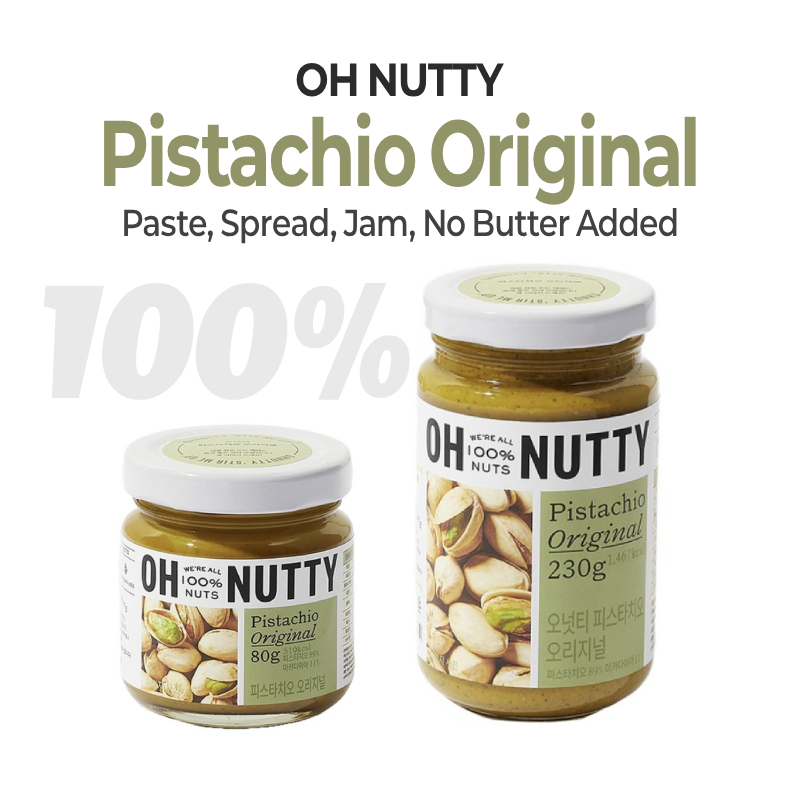 OH NUTTY Pistachio Original 80g / 230g (Paste, Spread, Jam, No Butter Added) | Shopee Singapore