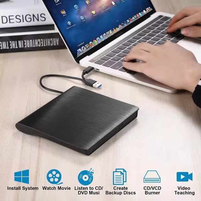 【SG 🇸🇬 Ready Stock】Portable External DVD/CD RW Drive Reader USB 3.0 ...