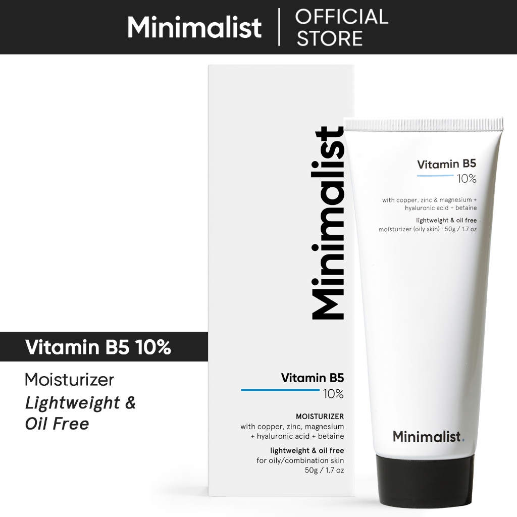 Minimalist 10% Vitamin B5 Oil-Free Lightweight Face Moisturizer with ...