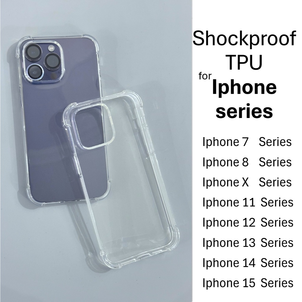 SHOCKPROOF TPU CASE for Iphone series [For IP 6, 7, 8 Plus, SE, X, XR ...