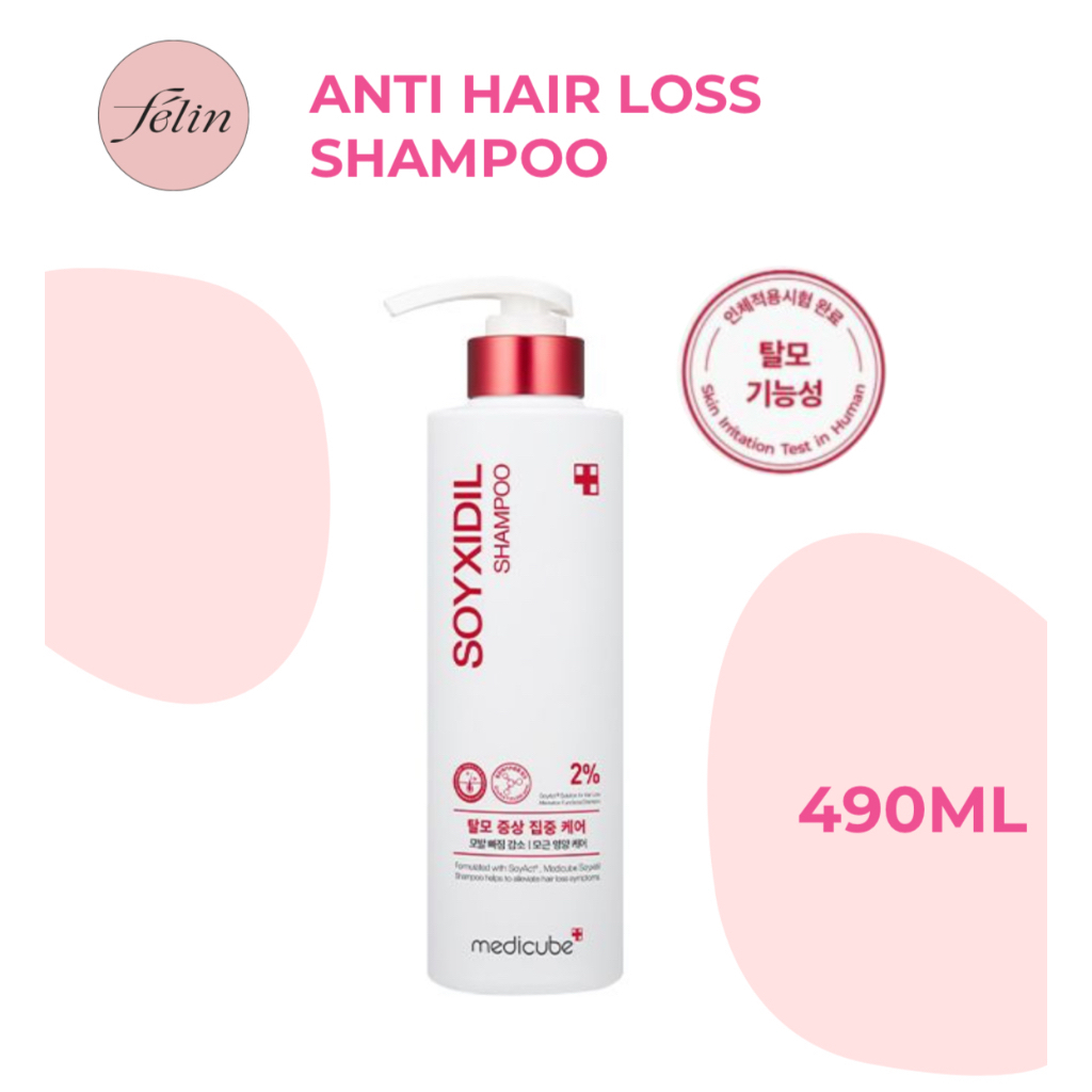 Soyxidil Shampoo Anti-Hair loss 490ml 100% authentic (Felin's Dou Bundle) | Shopee Singapore
