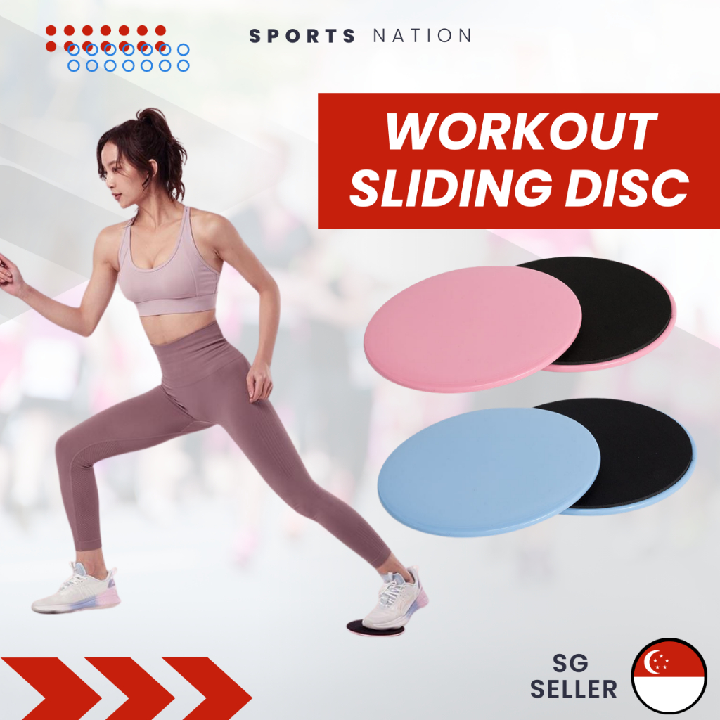 Fitness Gliding Sliding Disc Exercise Glider for Workout Fitness Gym Core Abs | Shopee Singapore