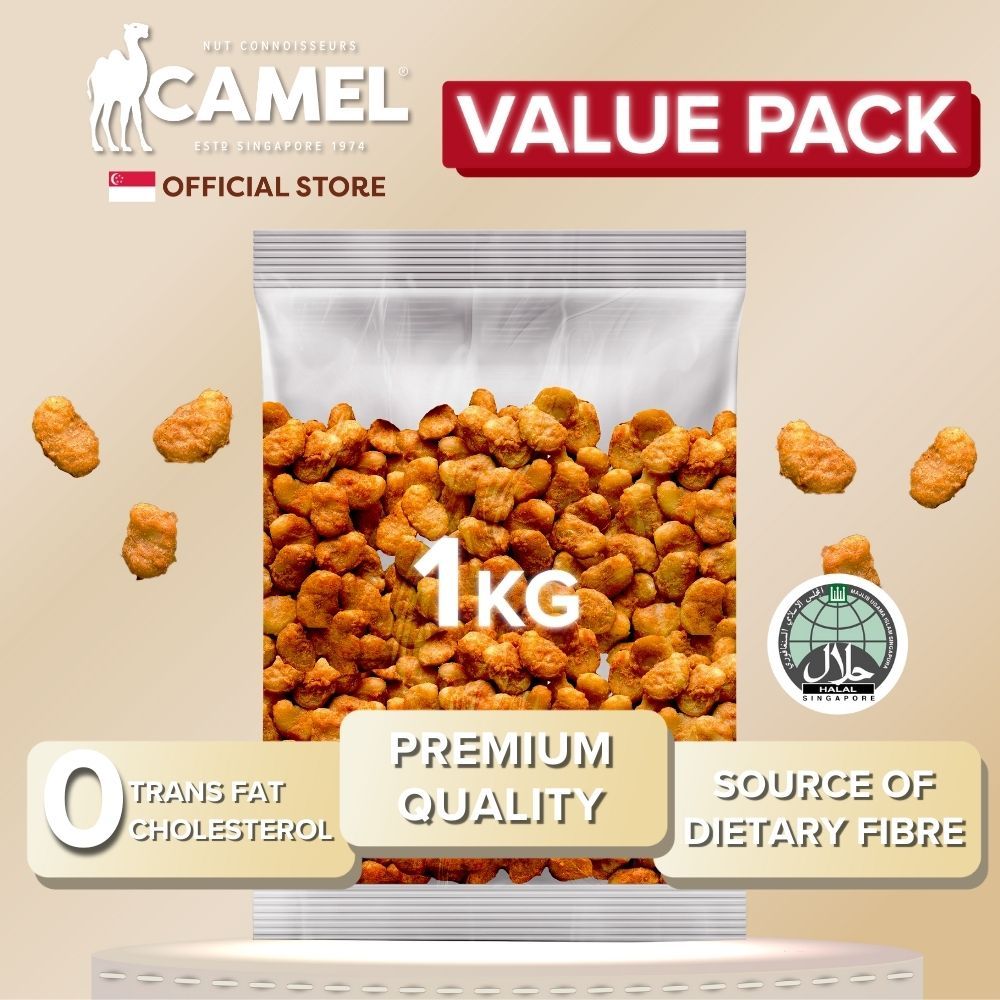 Camel Nuts Satay Broad Beans 1kg – Crunchy & Savoury Halal Protein ...