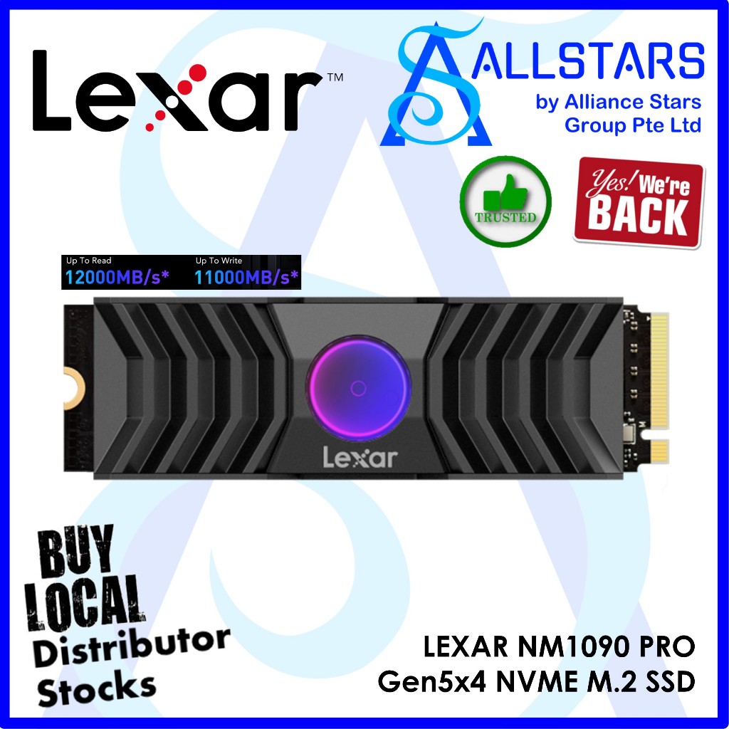 LEXAR NM1090 PRO 1TB/2TB/4TB Gen5x4 NVME M.2 SSD (up to 14000MB/s ...