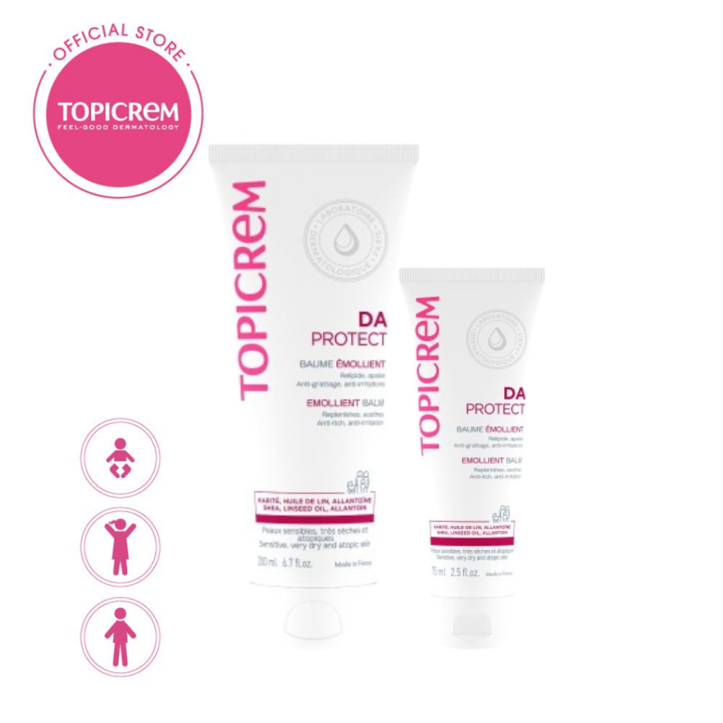 Topicrem DA PROTECT Emollient Balm (75ml/200ml) Anti-itch for Dry ...