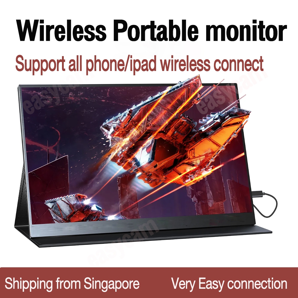 Wireless Portable Monitor for Laptop 11 14 15.6 16 inch 1080P | Shopee ...