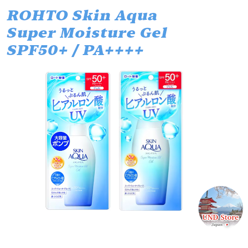 ROHTO Skin Aqua Super Moisture Gel Sunscreen SPF50+ PA++++ 110g/140g ...