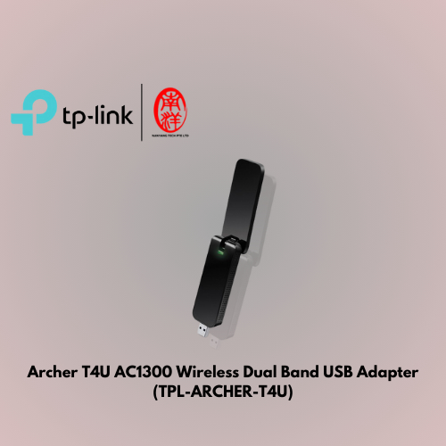 TP-Link Archer T4U AC1300 Wireless Dual Band USB Adapter (TPL-ARCHER ...