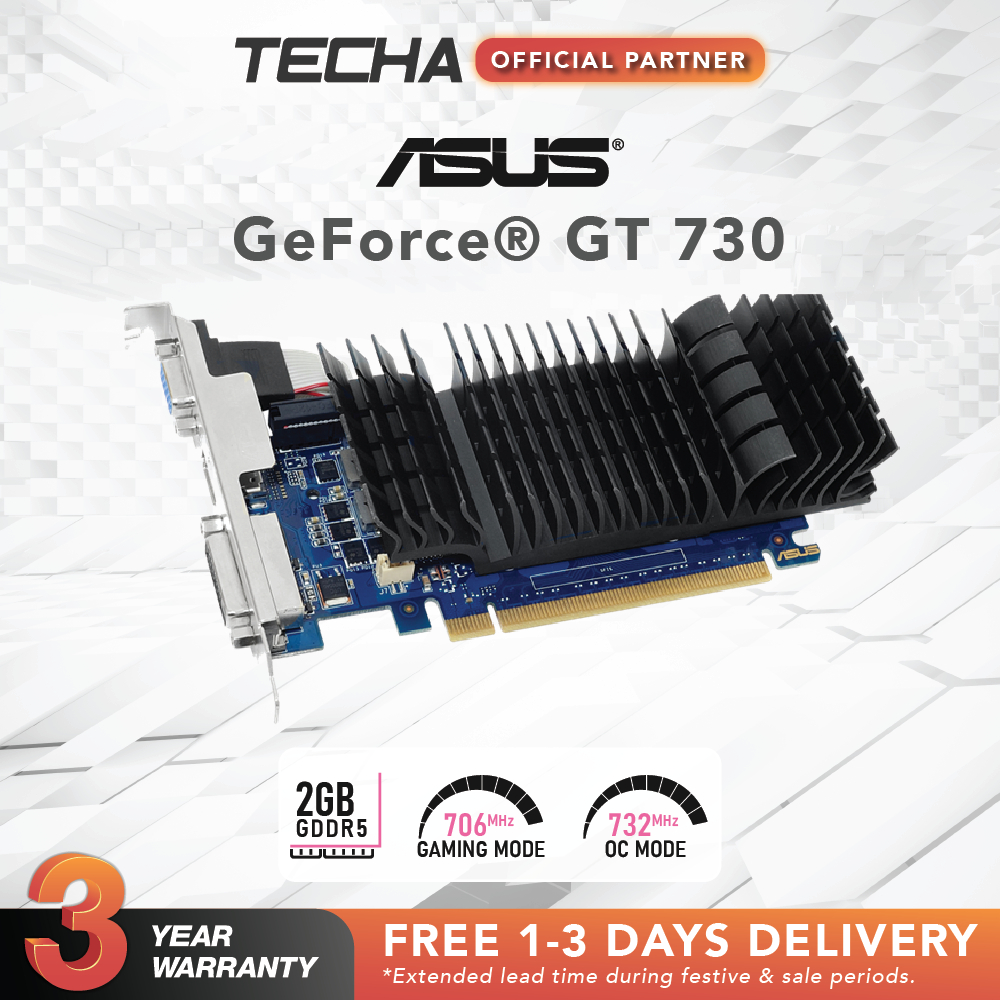 [FAST SHIP] ASUS GeForce GT730 Graphics Card (GT730-SL-2GD5-BRK ...