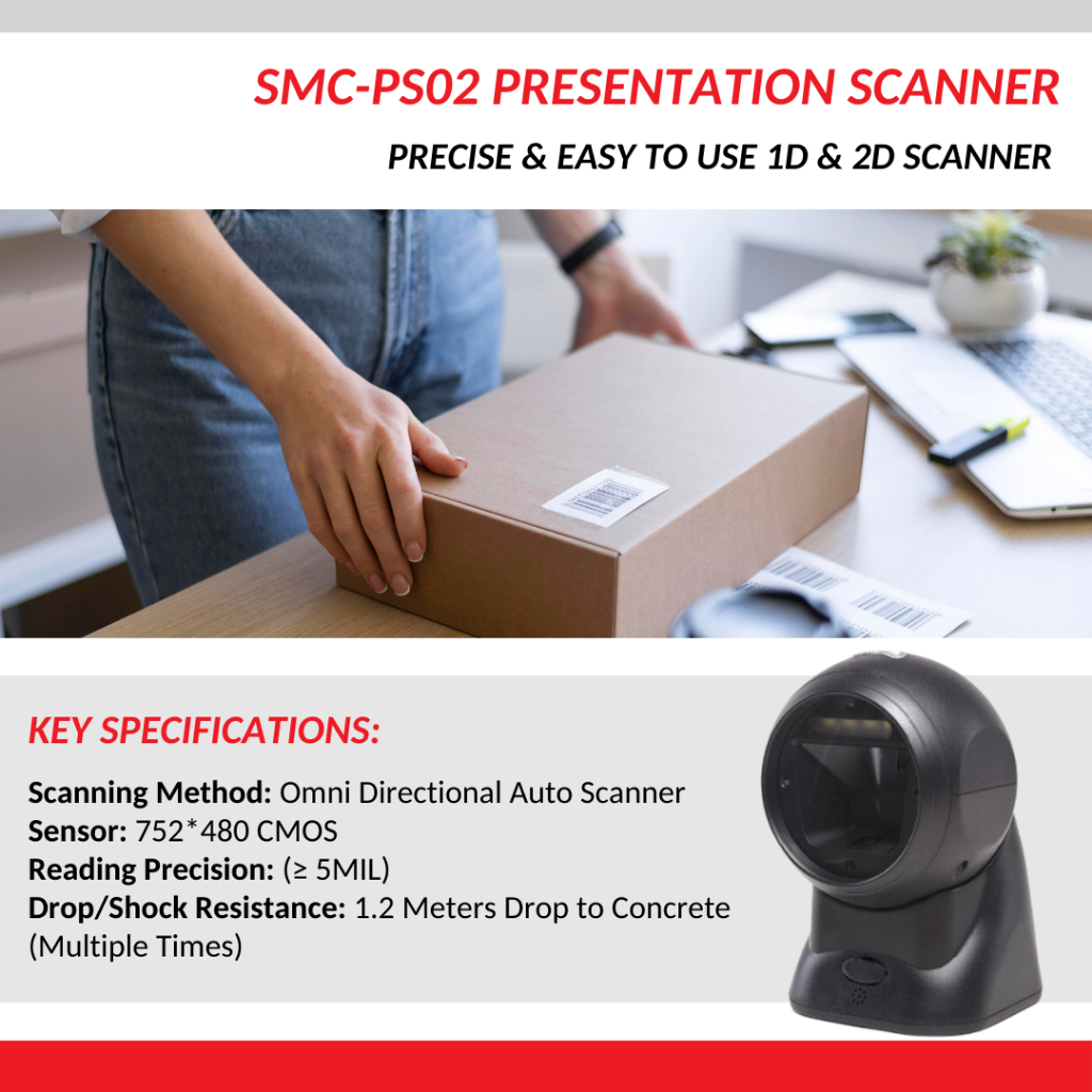 [Singapore seller] Smart Connect 1D/2D Barcode Presentation Scanner ...