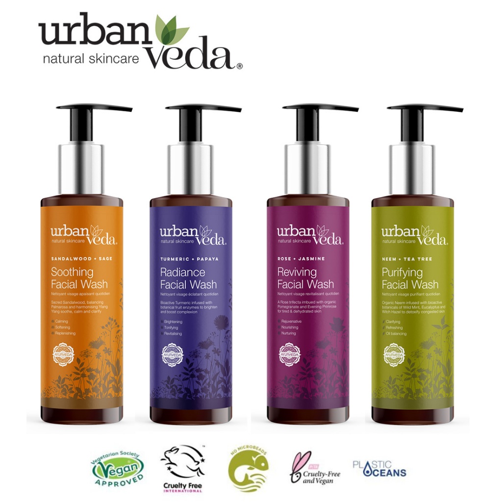 Urban Veda Facial Wash / Natural Ayurvedic Skincare / Vegan & Cruelty ...
