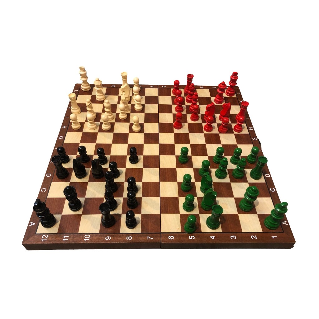 Quaternity Chess Classic39 Chess Set (4 player chess) Chess Variant ...
