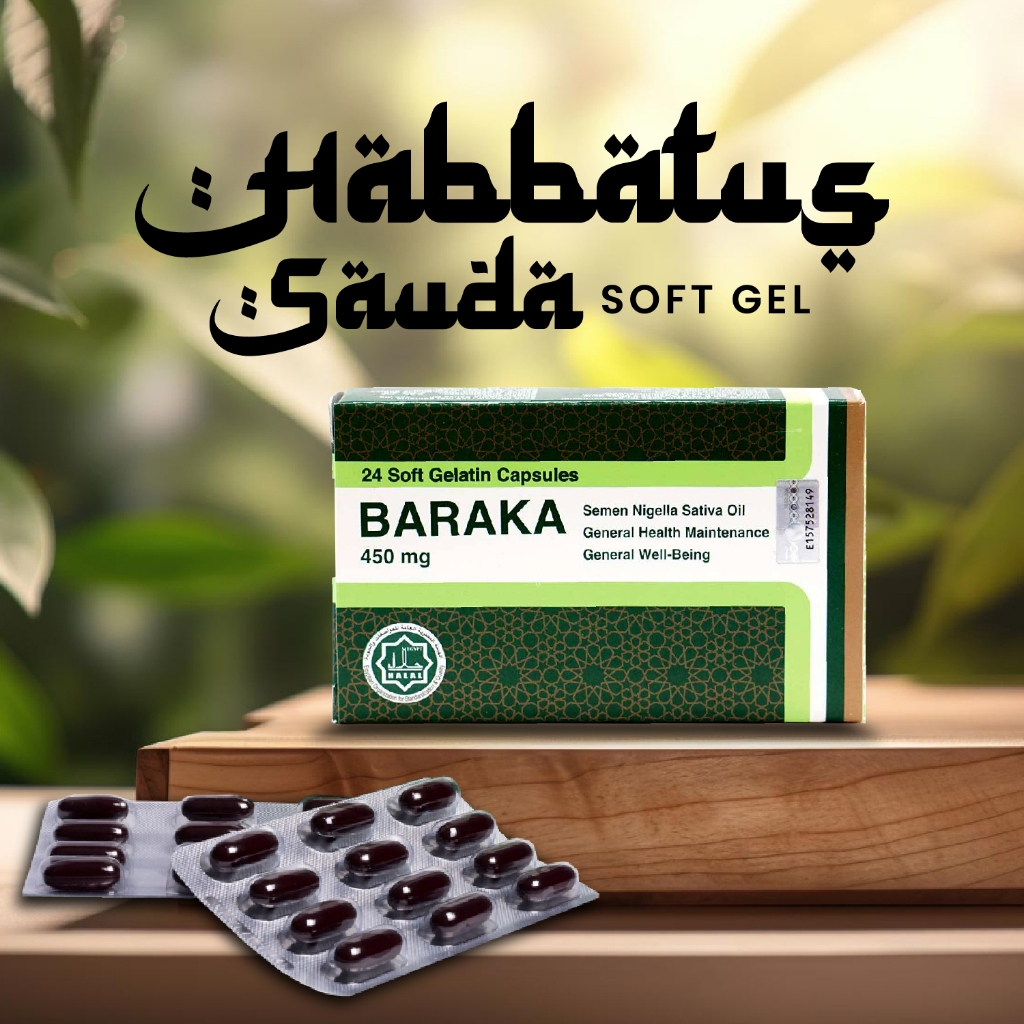 [ Big Box ] BARAKA BLACK SEED CAPSULE HABBATUS SAUDA ｜24 Capsules x 5 ...