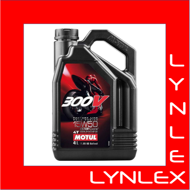 Motul 300V FACTORY LINE ROAD RACING 15W50 - 4 Litre | Shopee Singapore