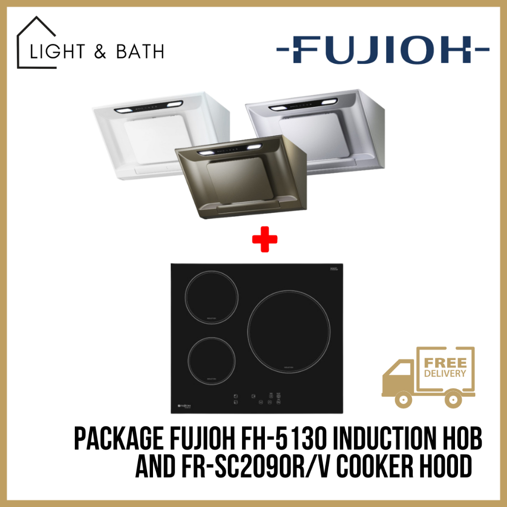 [BUNDLE] FUJIOH FH-5130 Induction Hob 59cm and FR-SC2090R/V 900MM ...