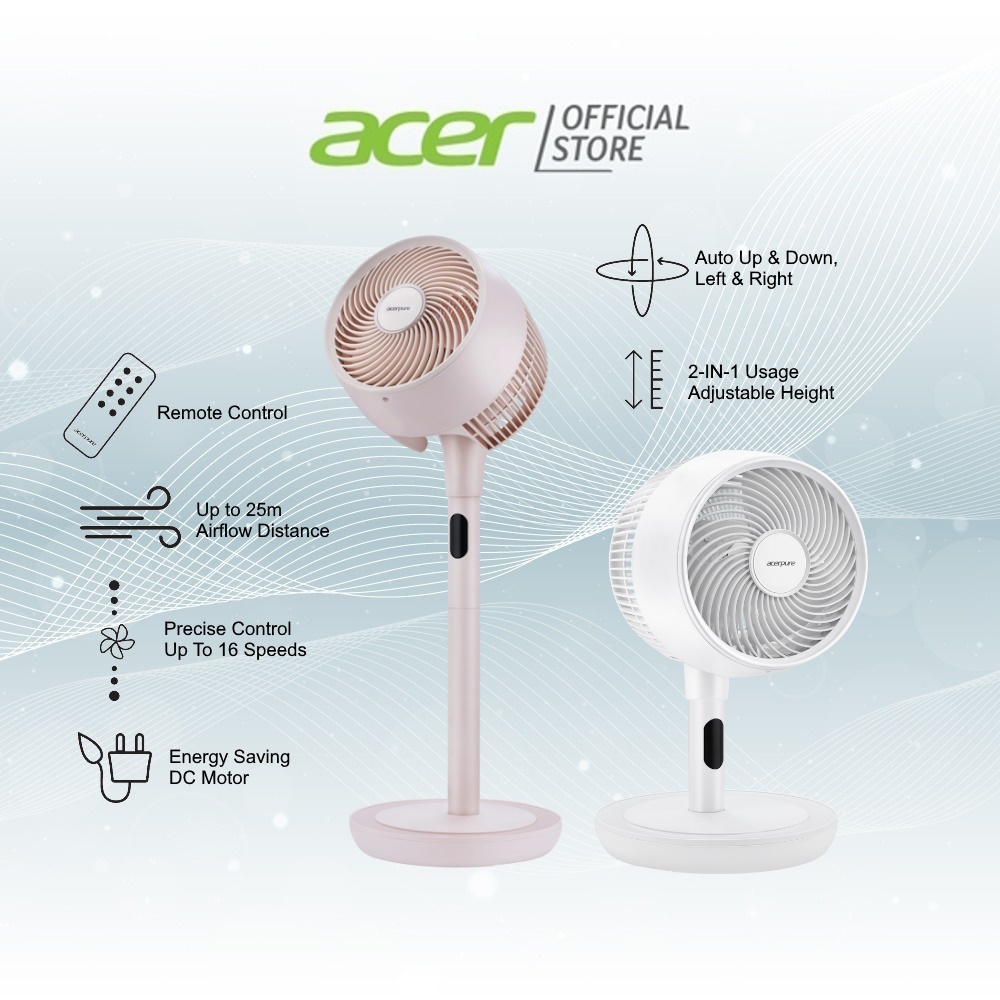 Acerpure Cozy F2 Air Circulator Fan with Precise 16 fan speed settings ...