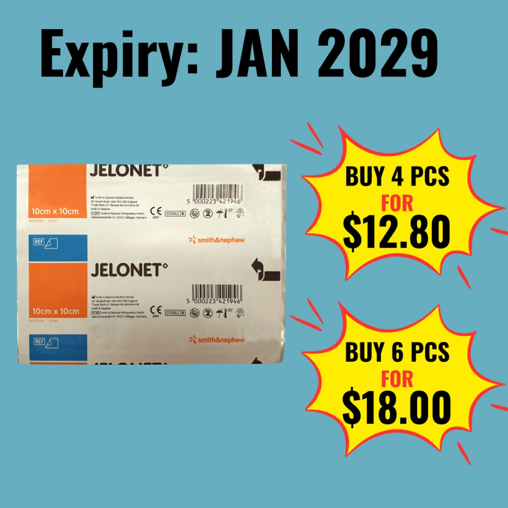 Jelonet Dressing 10cm x 10cm Smith & Nephew Burn Wound First Aid ...