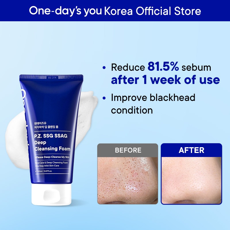 [ONE DAY'S YOU] P.Z. Ssg Ssag Deep Cleansing Foam (150ml) | Shopee ...