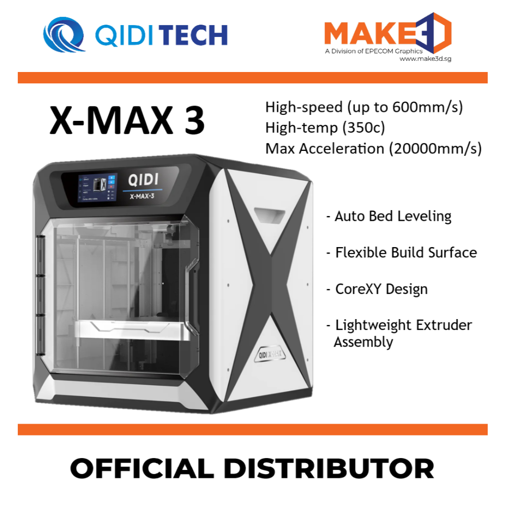 [In Stock] QIDI Tech X-Max 3 3D Printer | High-temp 3D Printer ...