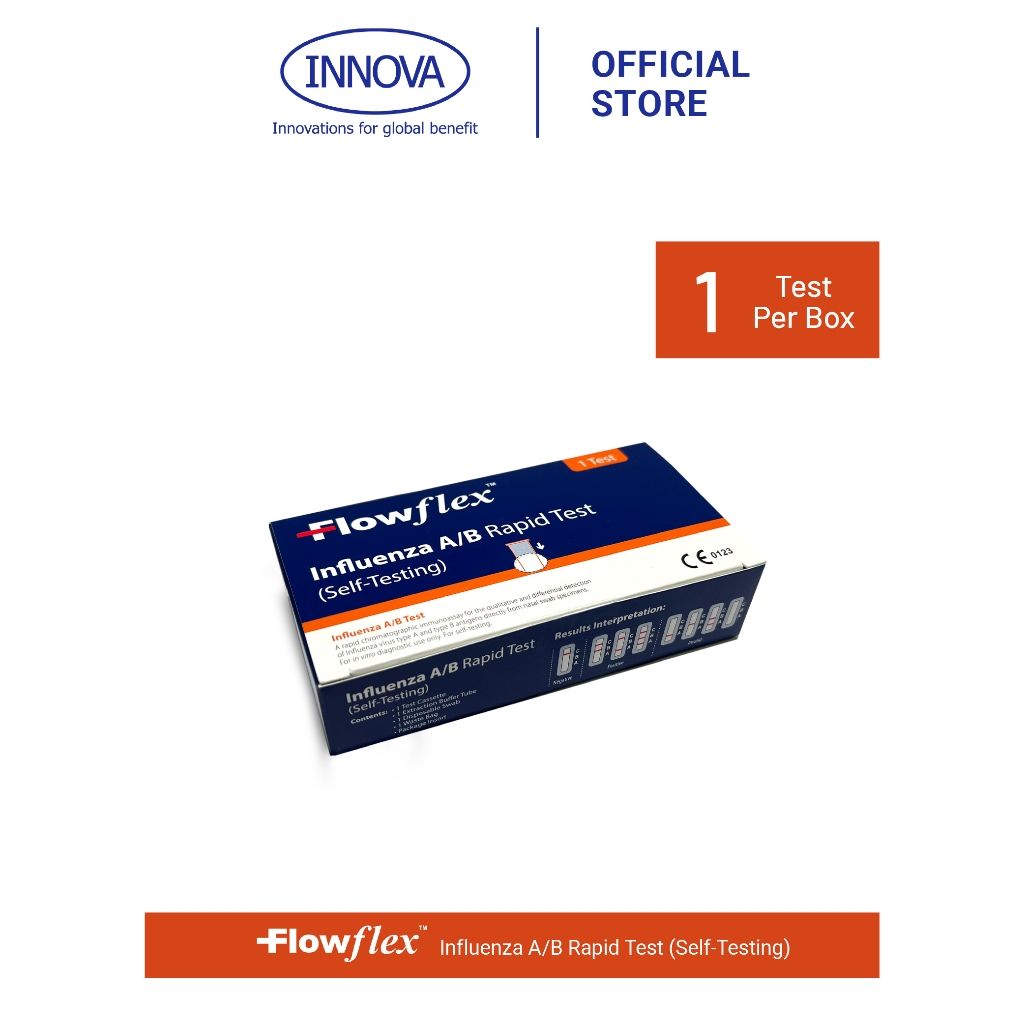 Flowflex Flu Test Kit/Influenza A/B Rapid Test (Self-Testing) | Shopee ...