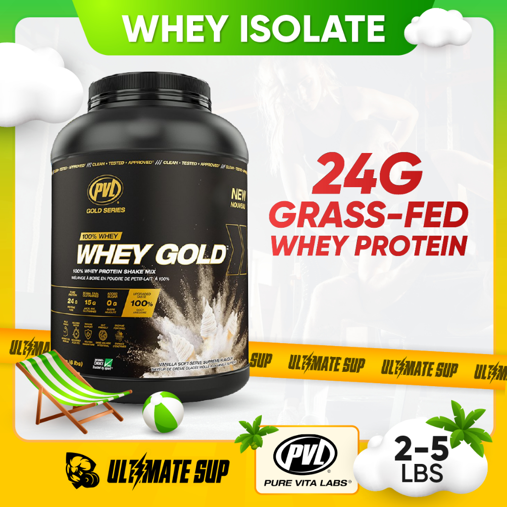 PVL Gold Series Whey Gold Protein Powder With Ultra- Filtered Whey ...