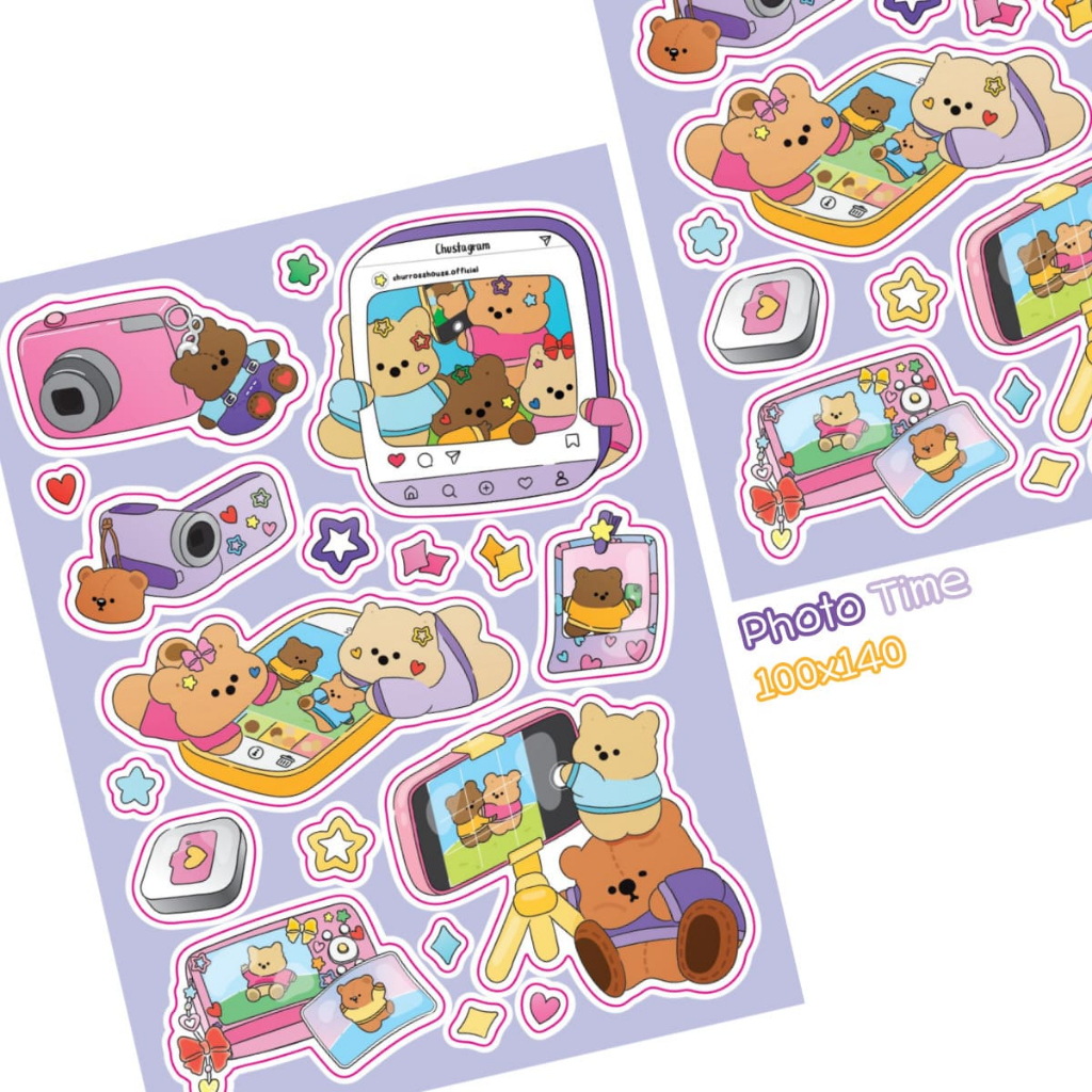 Photo Time Seal Sticker | Korean cute Sticker | Dakku Sticker | Diary ...