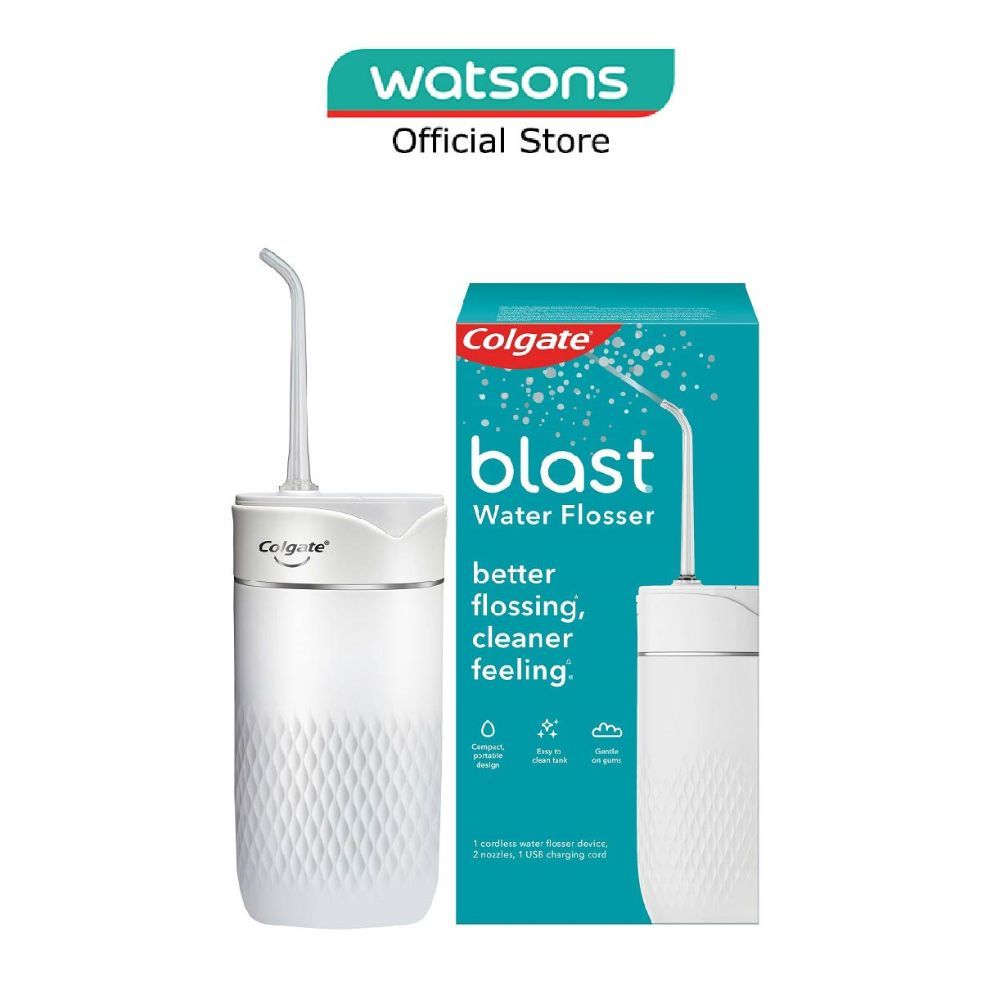 COLGATE Portable Blast Water Flosser White Packset consists Flosser 1s ...