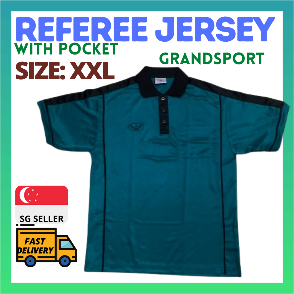[REFEREE JERSEY] FOOTBALL SOCCER MATCH REF KIT TOP | Shopee Singapore