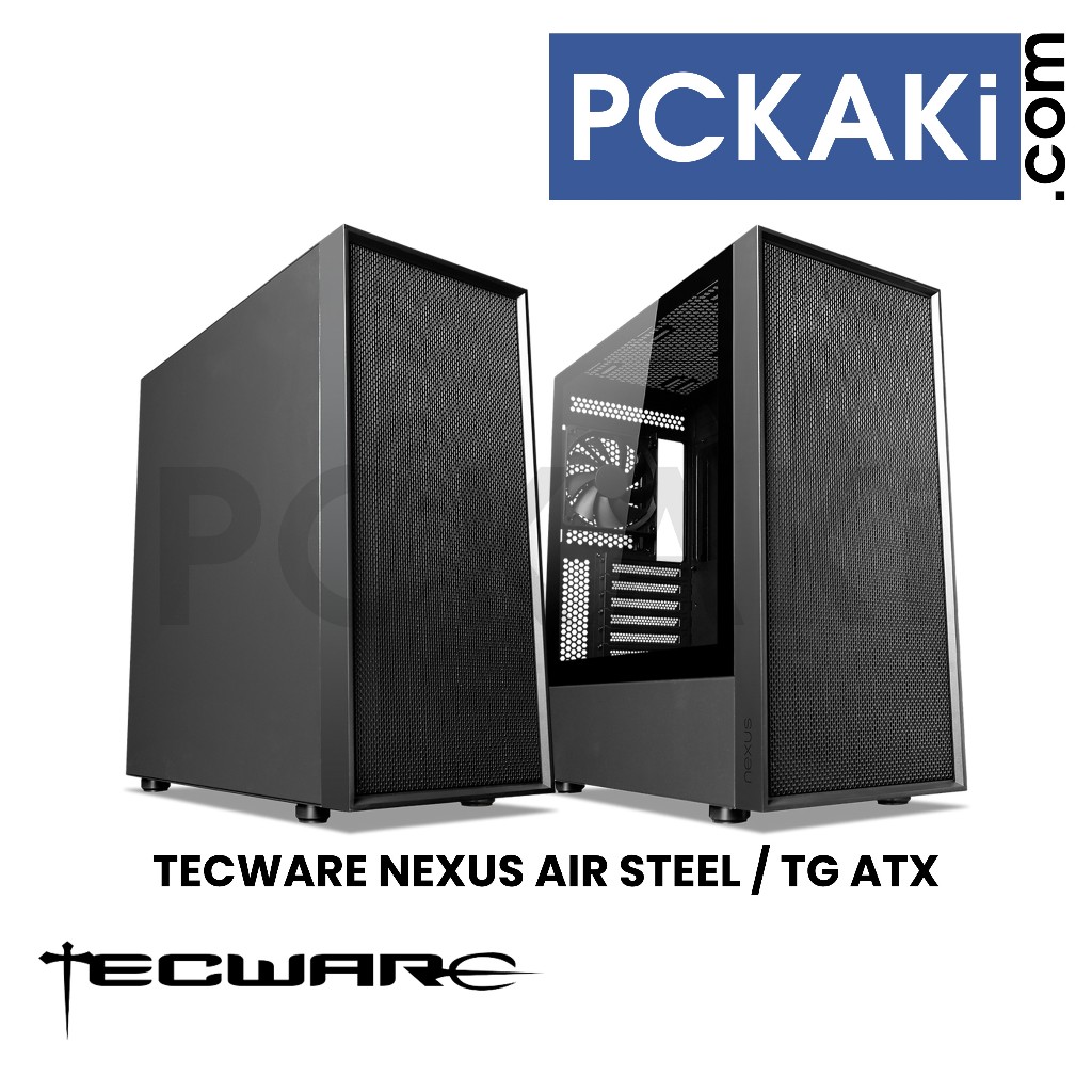 [ATX] TECWARE NEXUS AIR TG / STEEL - HIGH AIRFLOW ATX CASE WITH 4x ...