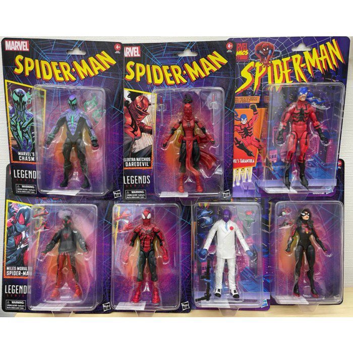 HASBRO Marvel Legends 6 Inch Scale Retro Spider-Man Wave Case Of 7 ...