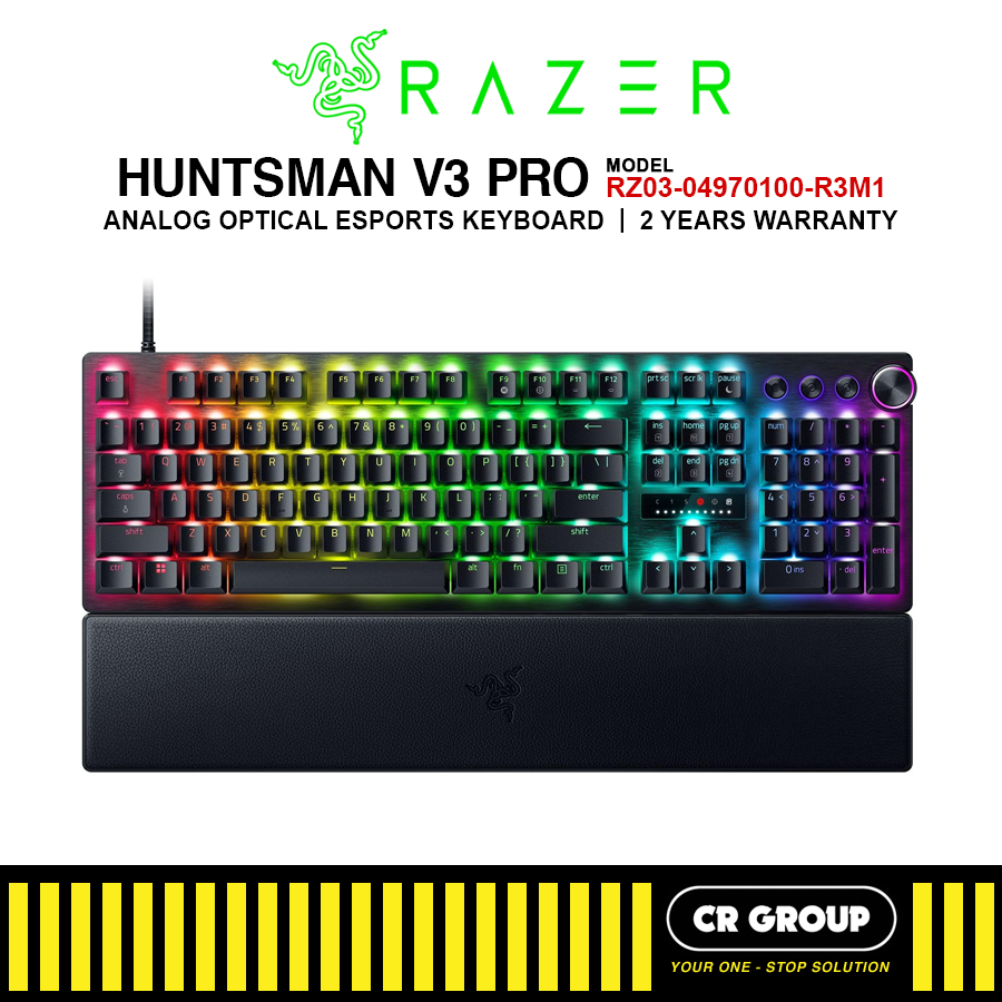 RAZER HUNTSMAN V3 PRO - Analog Optical E-Sports Keyboard - Quick ...