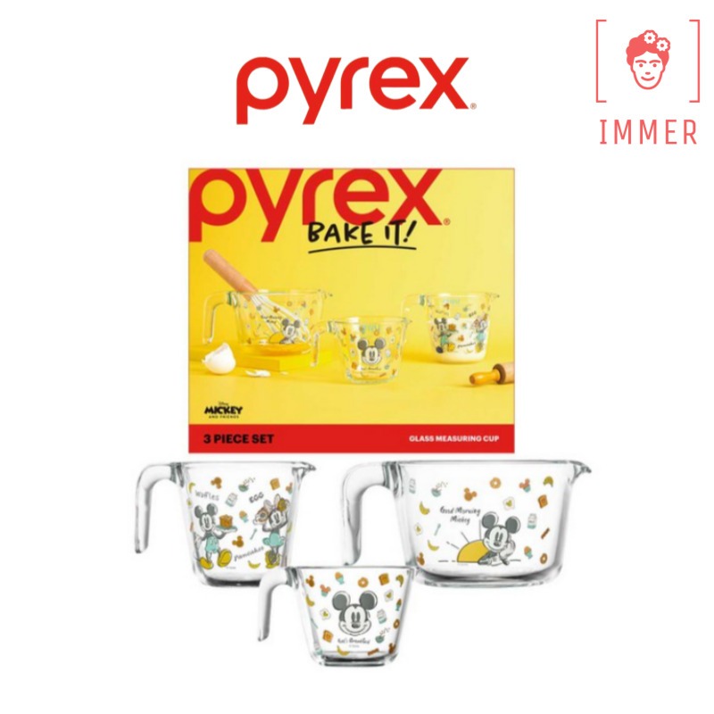 pyrex Good Morning Disney Mickey Oven Heat-resistant Glass Measuring ...
