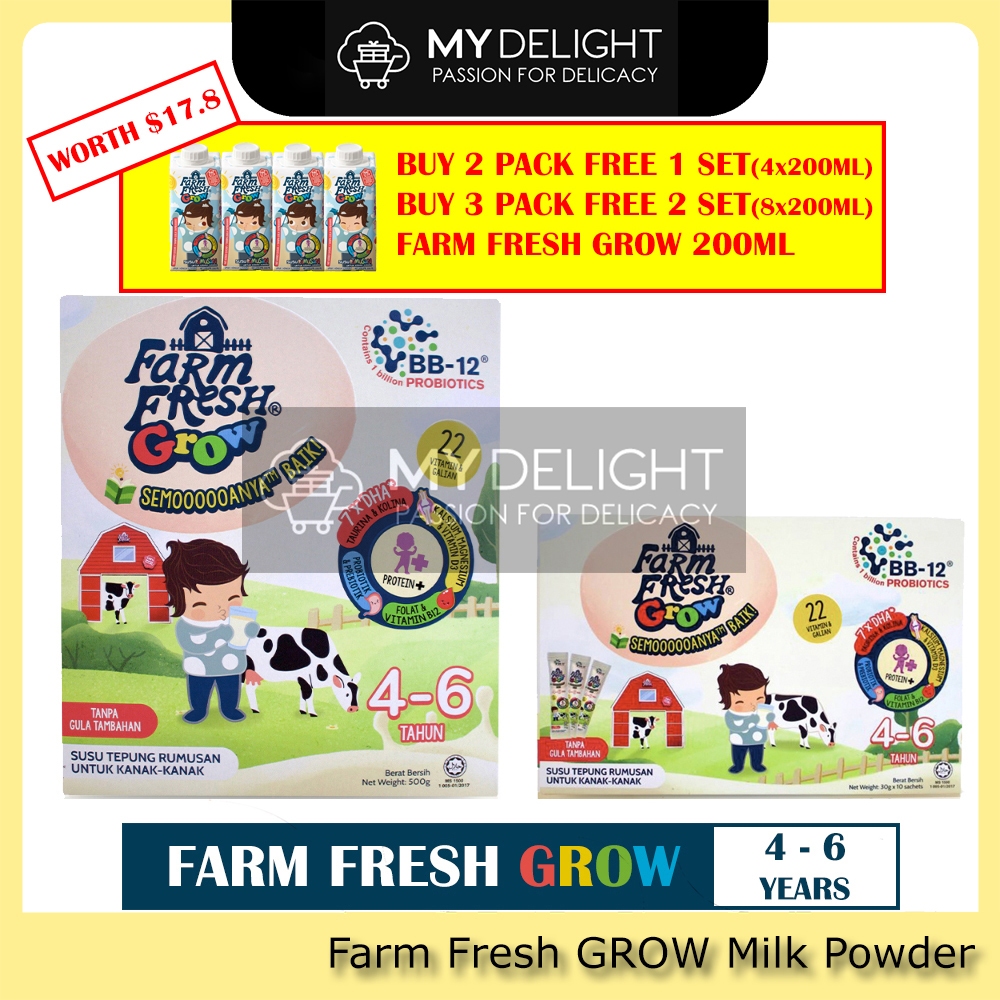 (Years 4 - 6) Farm Fresh GROW Formula Milk SG Ready Stock MyDelight ...
