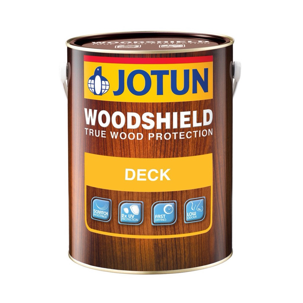 Jotun Woodshield Deck Varnish (5L) Low Odour Scratch Resistance UV ...