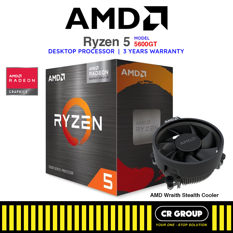 AMD Ryzen 5 5600/5600X/5600G/5600GT Desktop Processor (3Yrs Warranty ...