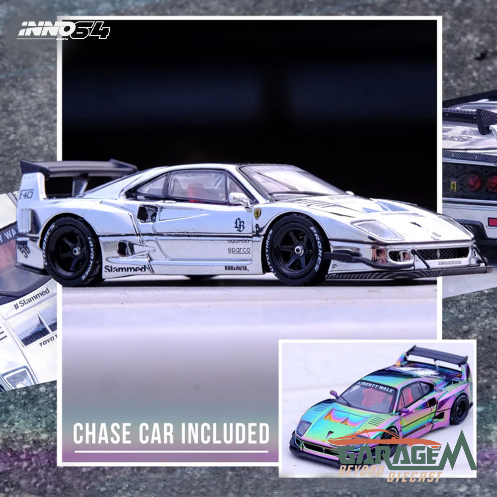 GM - LBWK Ferrari F40 Silver Chrome Hobby Expo China Exclusive Special ...