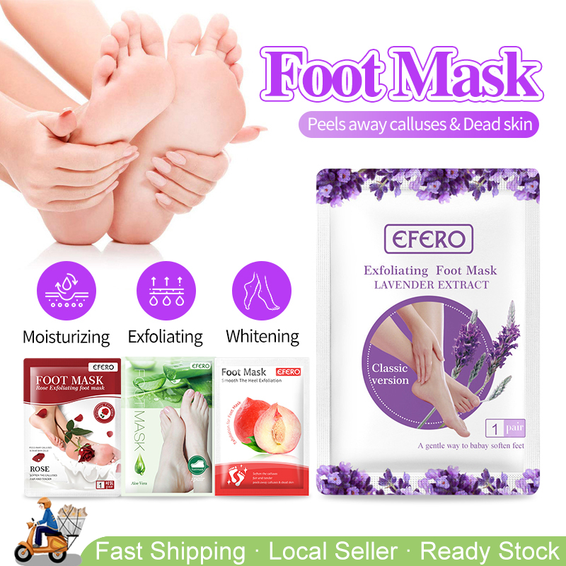 🇸🇬 1 Pair Organic Foot Mask SPA Pedicure Sock Peel Nourishing Foot Skin ...