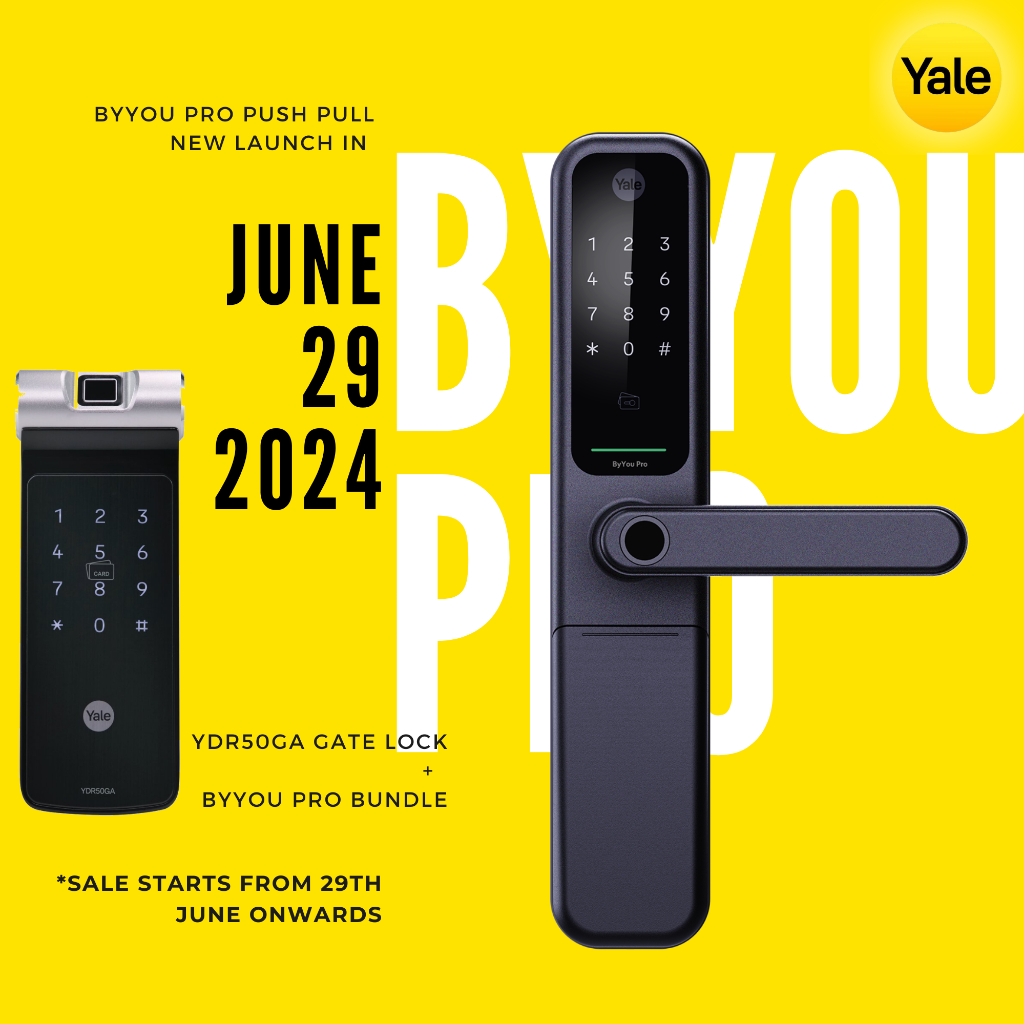 Yale YDR50GA Gate + ByYou Pro Mortise Door Lock Bundle (New) | Shopee ...