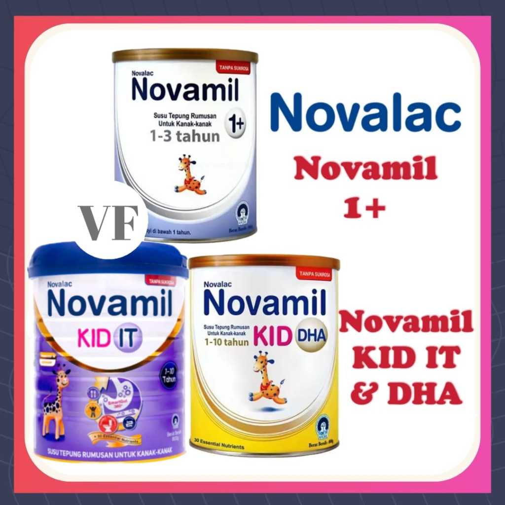 NOVALAC Novamil Kid IT (Prevent Constipation), DHA Growing Up Formula 1 ...