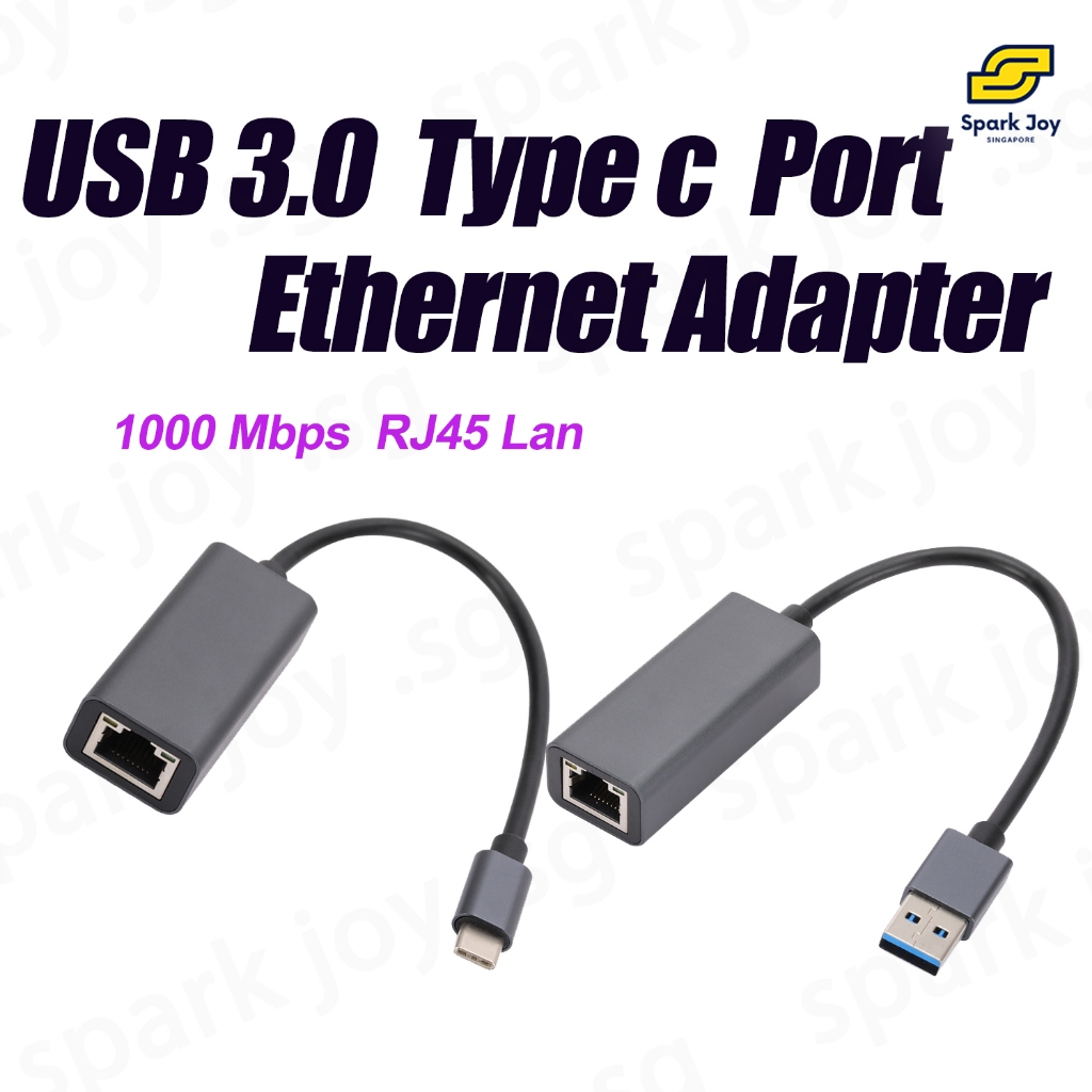 【SG】Type-C USB3.0 Gigabit network card usb to rj45 Ethernet 1000Mbps ...