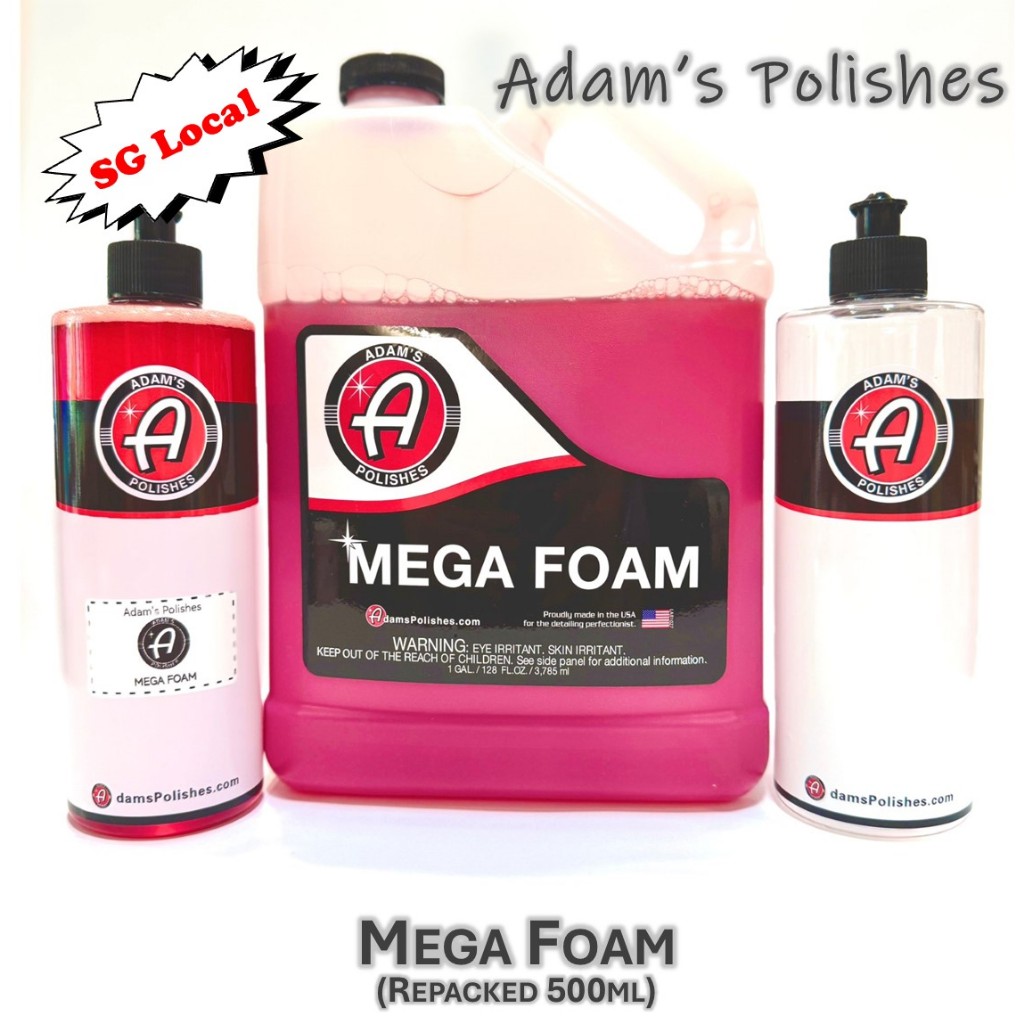 [SG Local] Adam’s Polishes Mega Foam 500ml | Shopee Singapore