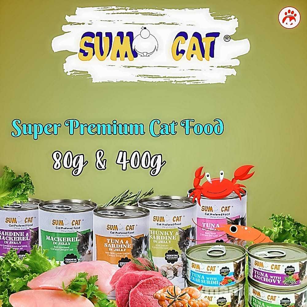Sumo Cat Canned Food 24 cans (80g & 400g) | Shopee Singapore