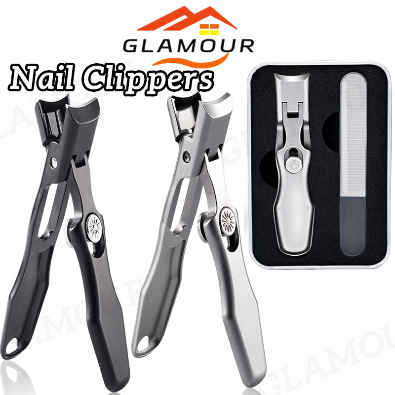 [SG] Nail Cutter Set Stainless Steel Anti Splash Wide Jaw Opening ...