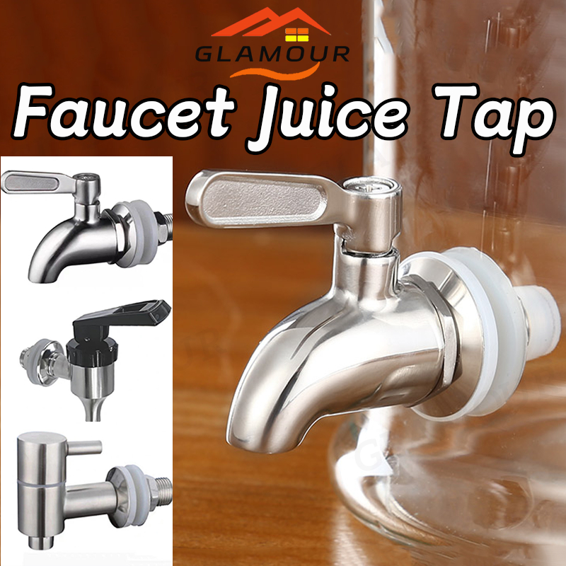 [SG] Stainless Steel Beverage Drink Dispenser Glass Water Dispenser ...