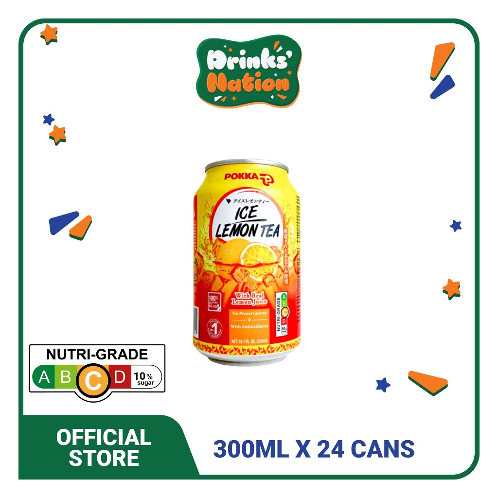 [Wholesale - 24s] Pokka Ice Lemon Tea (Can 300ml) | Shopee Singapore