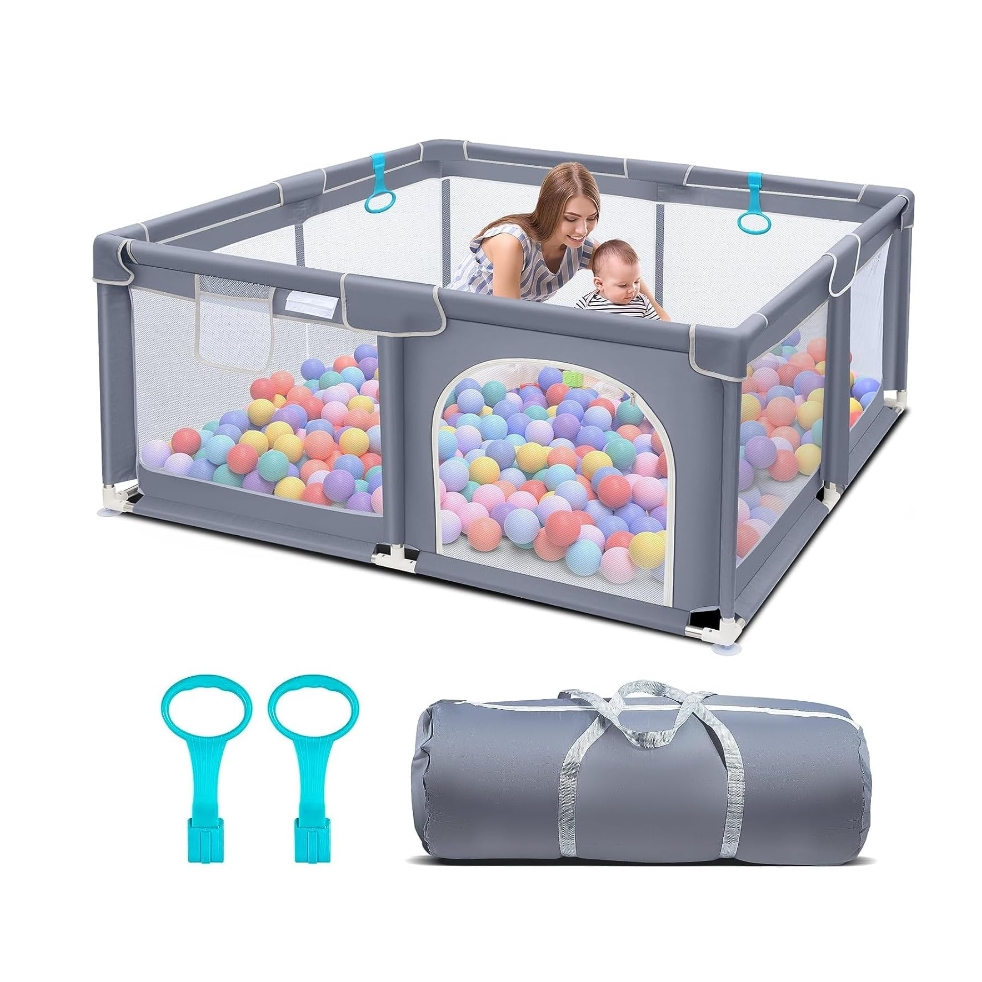 Baby Playpen Comes with balls Storage Bag Hand Ring Large Baby Play ...