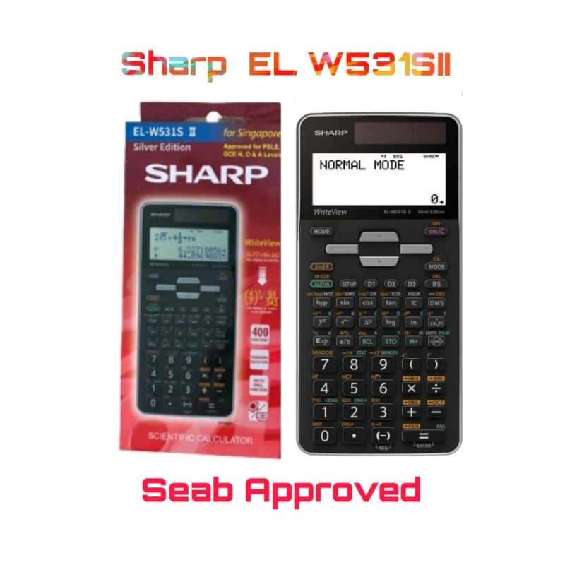Primary school Sharp EL 531Sll scientific calculator MOE approved For ...