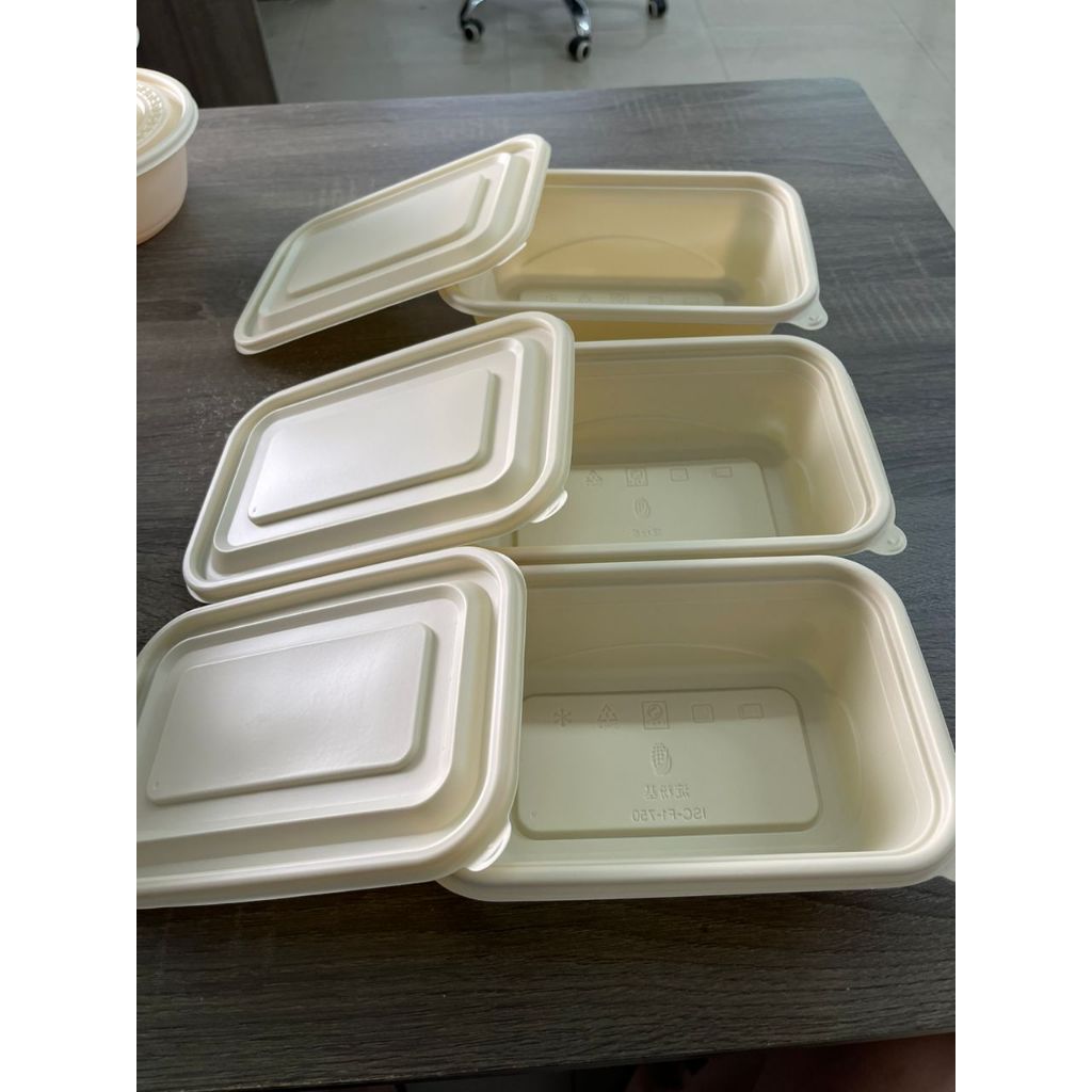 Rectangular Container Box / Corn Starch Rectangle Container with Lids ...