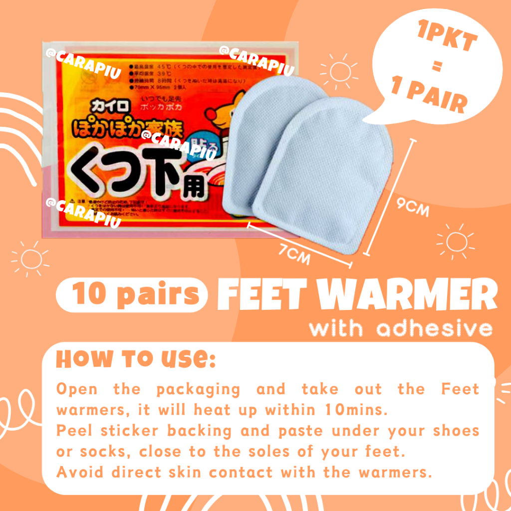 [SG Stock]10pcs Heat Pad Body Warmer Hand Warmer For Cold Weather ...