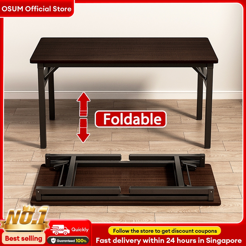 【Free Installation】 Folding Table Computer Table Foldable Banquet Table ...
